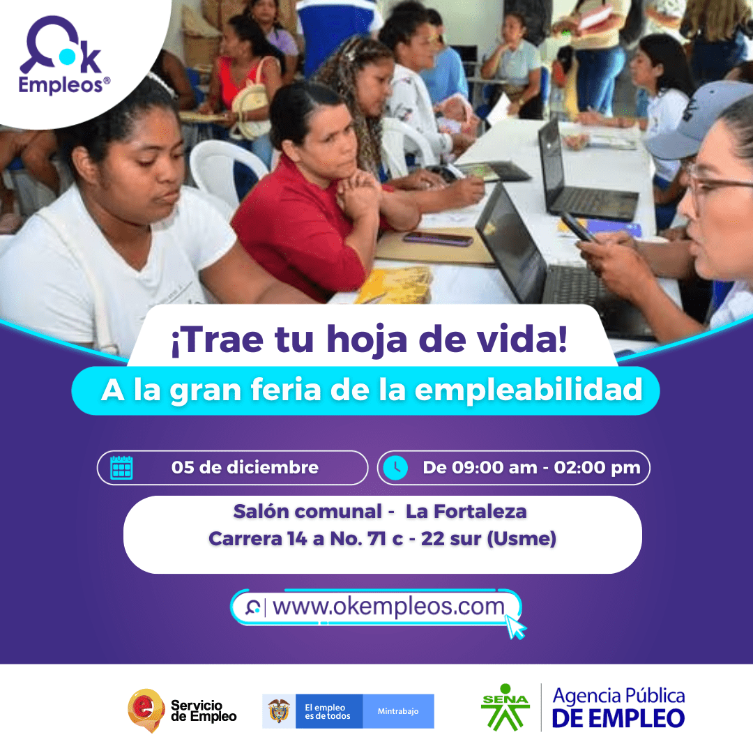 Feria de Empleos - Ok Empleos y la Alcaldía de Usme te invitan a la próxima jornada de ...